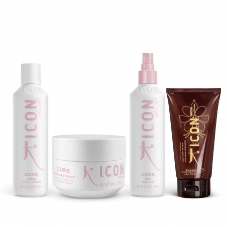 Buy ICON Cure Pack: Shampoo, Conditioner and Spray + Curl Cream